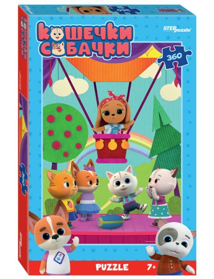 Пазл Step Puzzle Кошечки и собачки, 360 эл. 96107