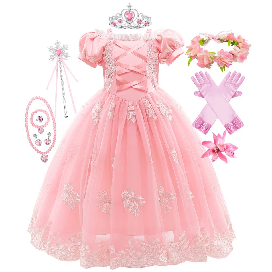 Костюм Рапунцель оllobebe 9-10T (Tag 150), Pink Rapunzel C