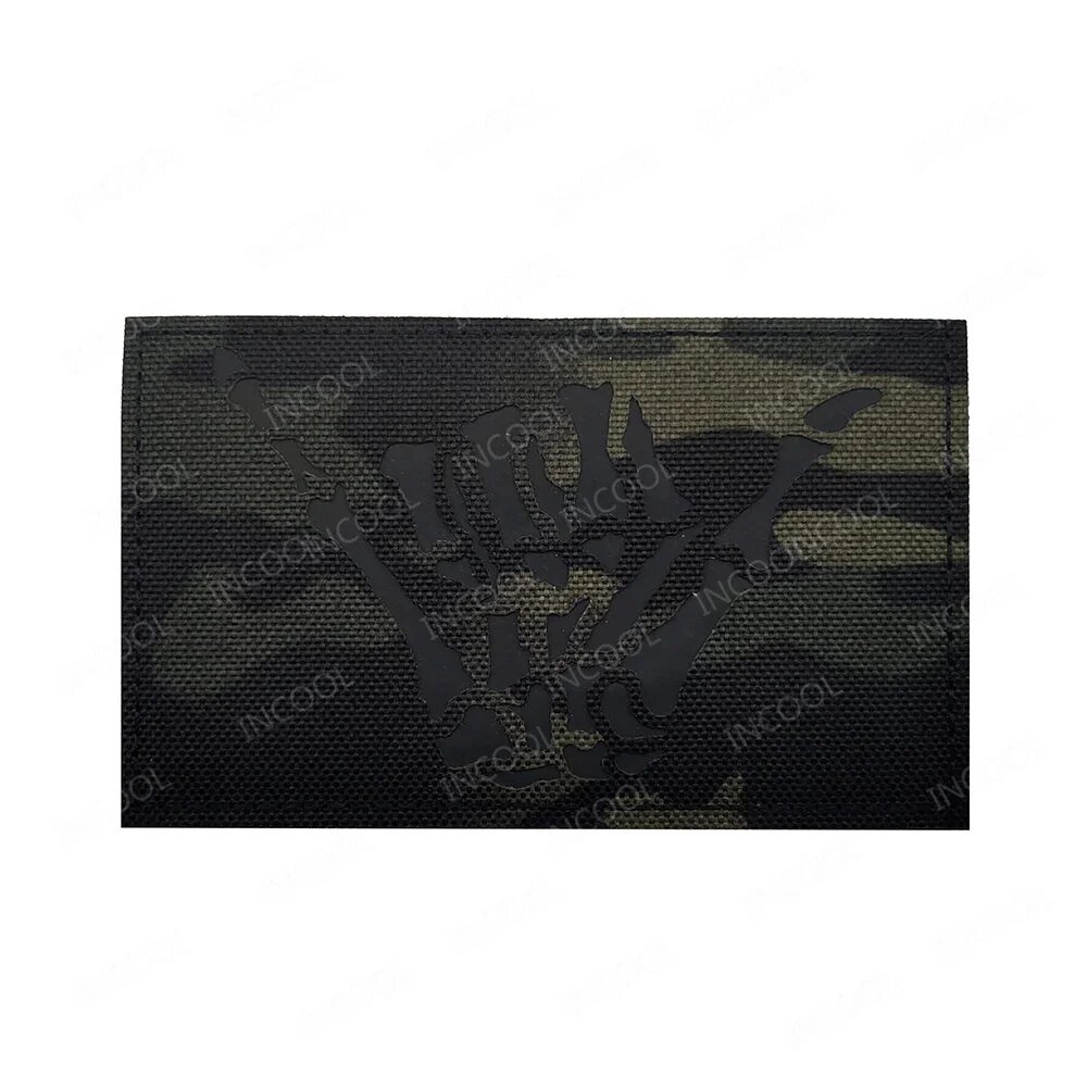 Светоотражающие вышитые патчи "Черная Борода" 35 Size 12.5X7.5 CM