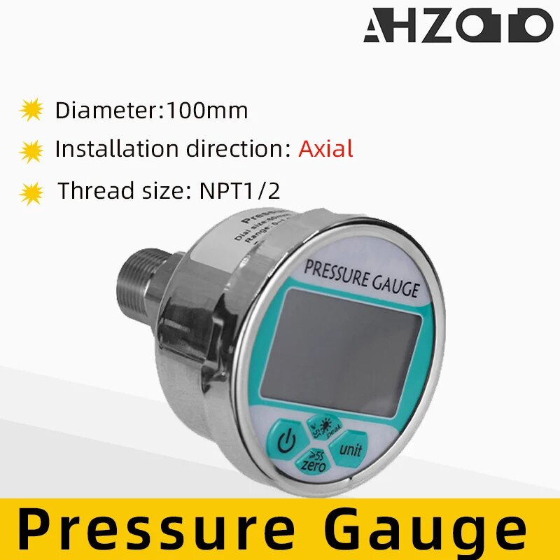 Интеллектуальный манометр 0-1000 бар 0-8bar, NPT1-2 Axial