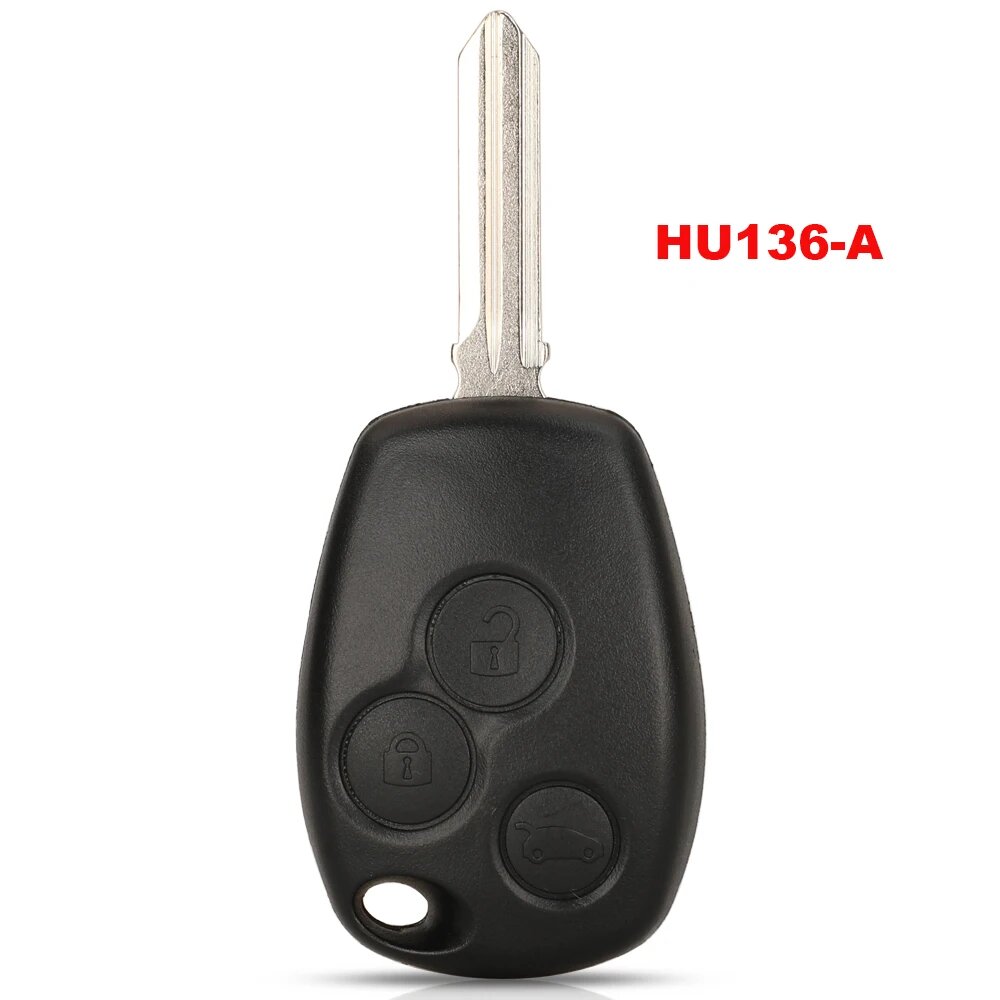 Пульт Renault HU136-A, 2 кнопки, черный