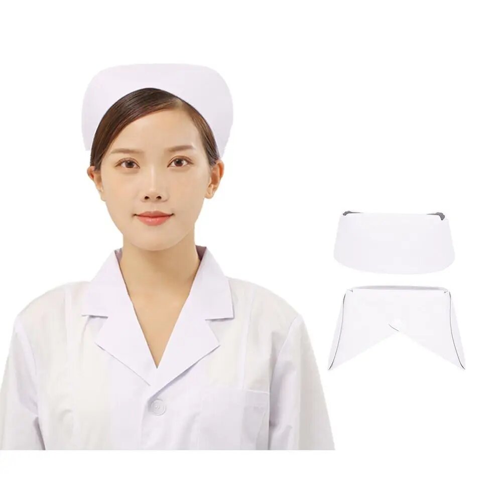 Шапка медсестры из полиэстера и хлопка Белый, white 1