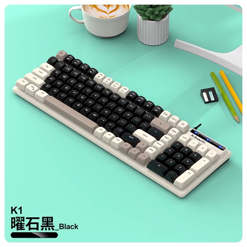 Комплект проводной клавиатуры и мыши Viper KM-100 для ноутбука, домашнего офиса, набор для набора текста, клавиатура и