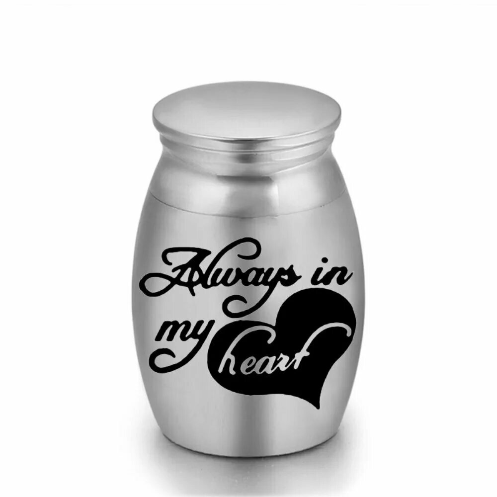 Мини-урна для пепла "Always in my heart", Style 4