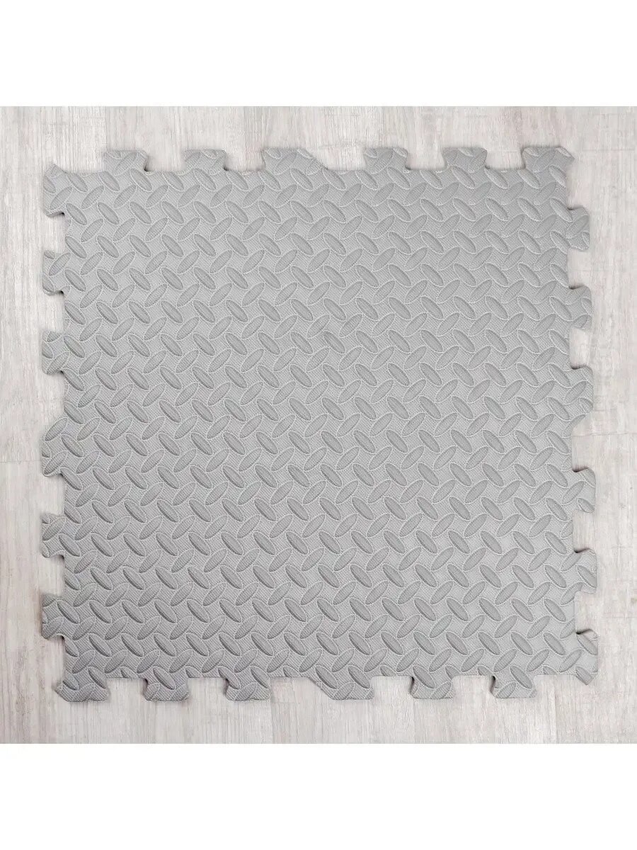 Развивающий коврик-пазл ЛАС играс "Серый", 60 х 60 х 1 см, от 3 лет