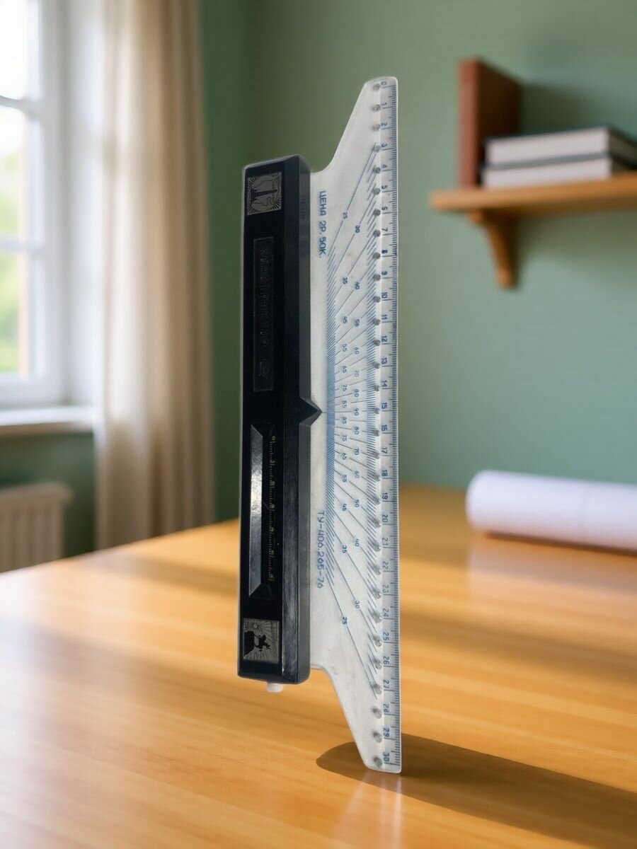 Иннерционная рейсшина СССР "конструктор", 30см