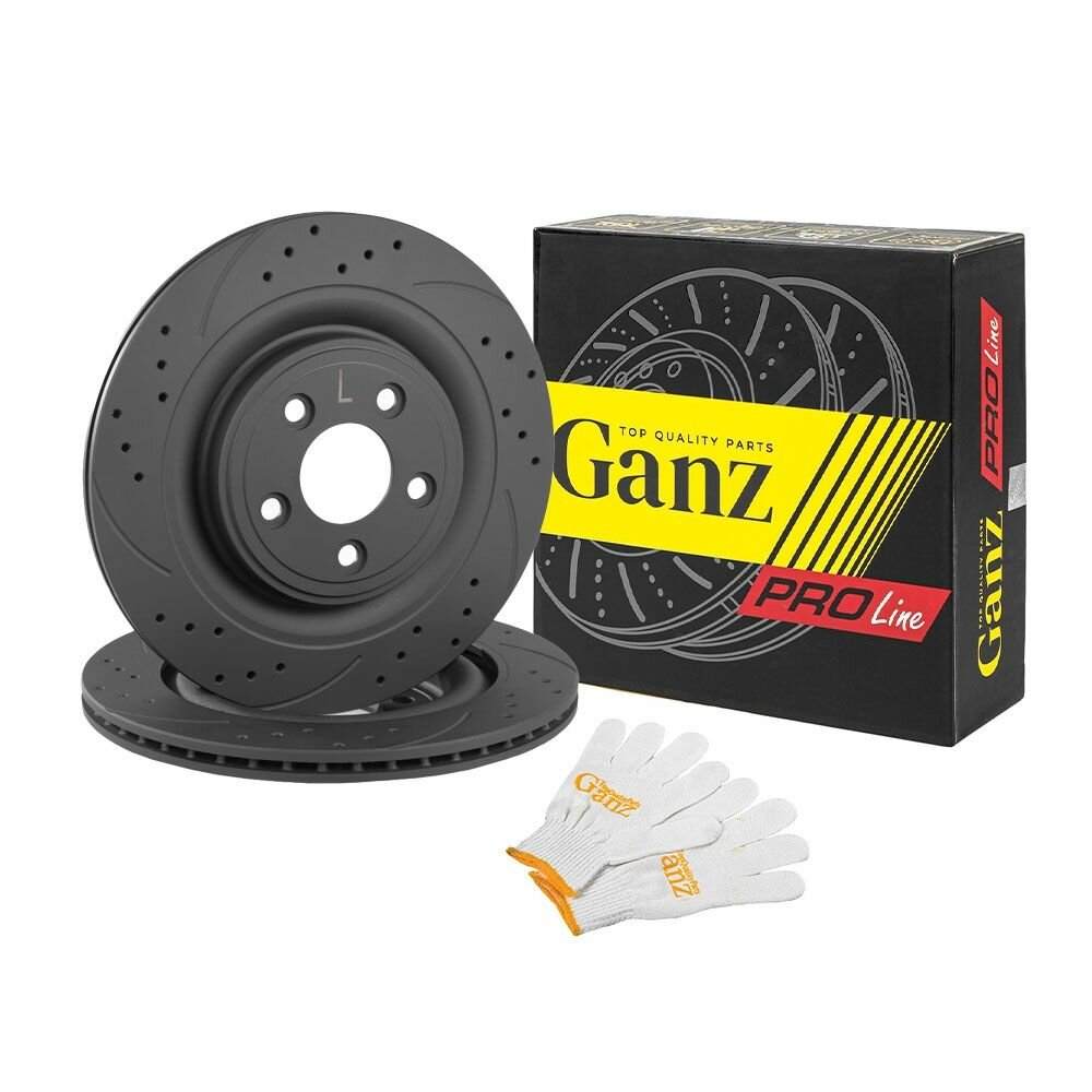 Тормозные диски задние на Ягуар С-Тайп, XF, XJ, XK, 2 штуки