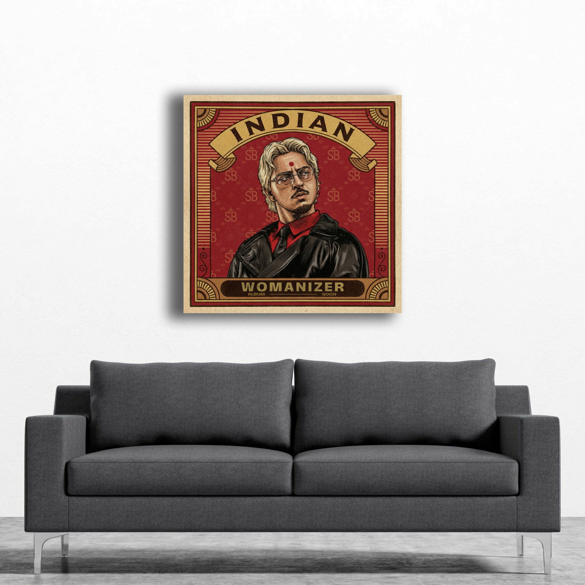 Картина на холсте SQWOZ BAB / Сквозь баб / 40*40