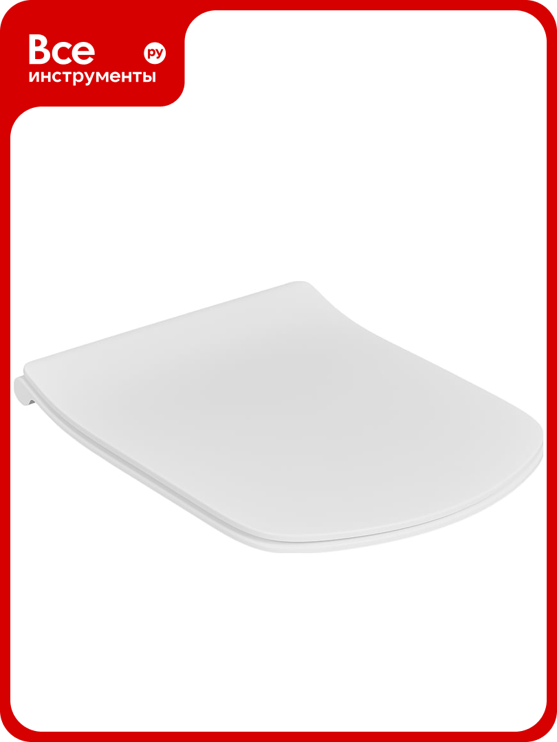 Тонкое сиденье с крышкой ROCA ZRU9302991 DAMA SENSO дюропласт, мягкое закрытие, овальное, с металлическими креплениями