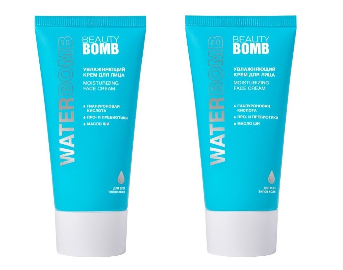 Крем Beauty Bomb для лица увлажняющий Waterbomb Moisturizing Face Cream, 40 мл - 2 штуки