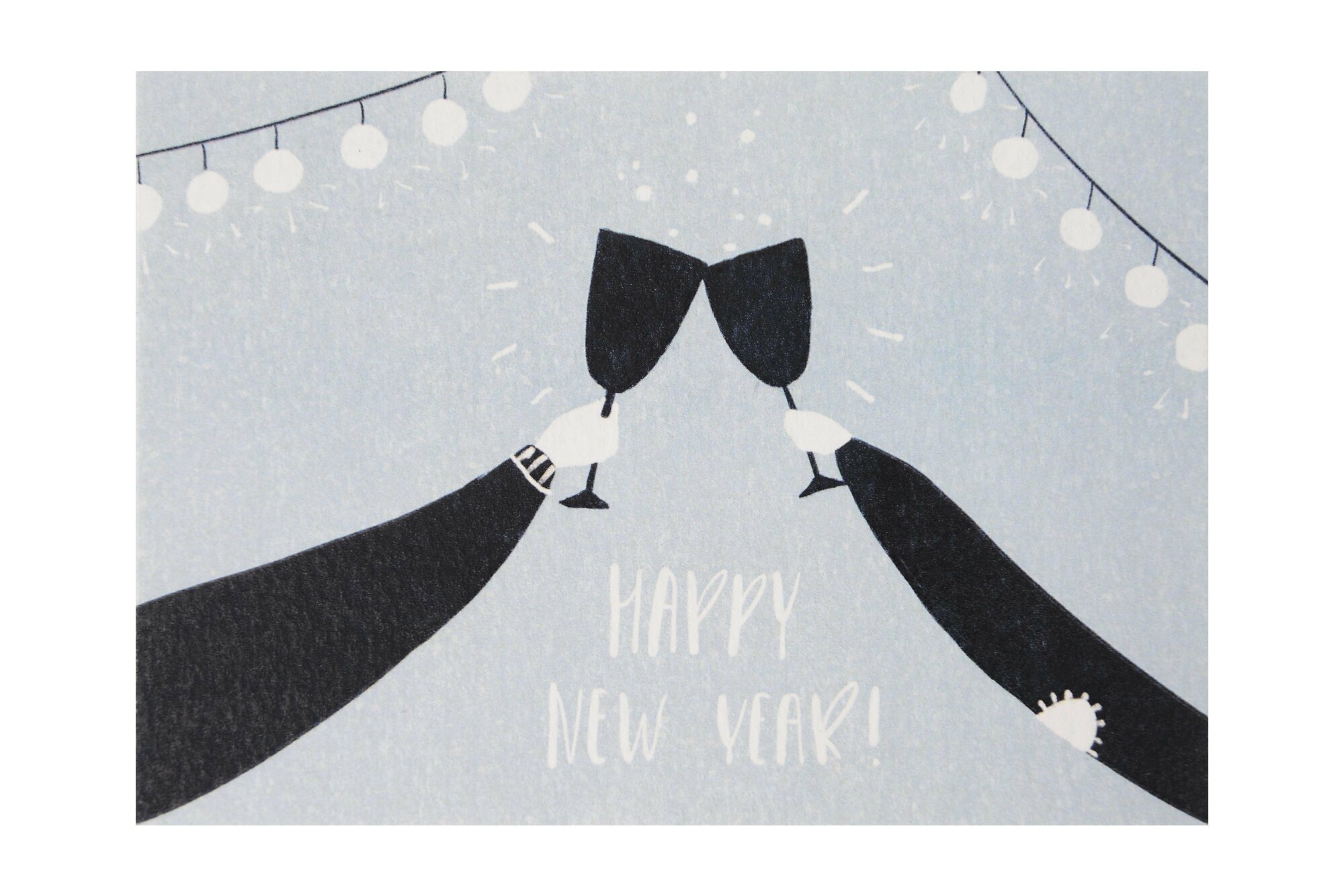 Открытка одинарная «Happy new year»