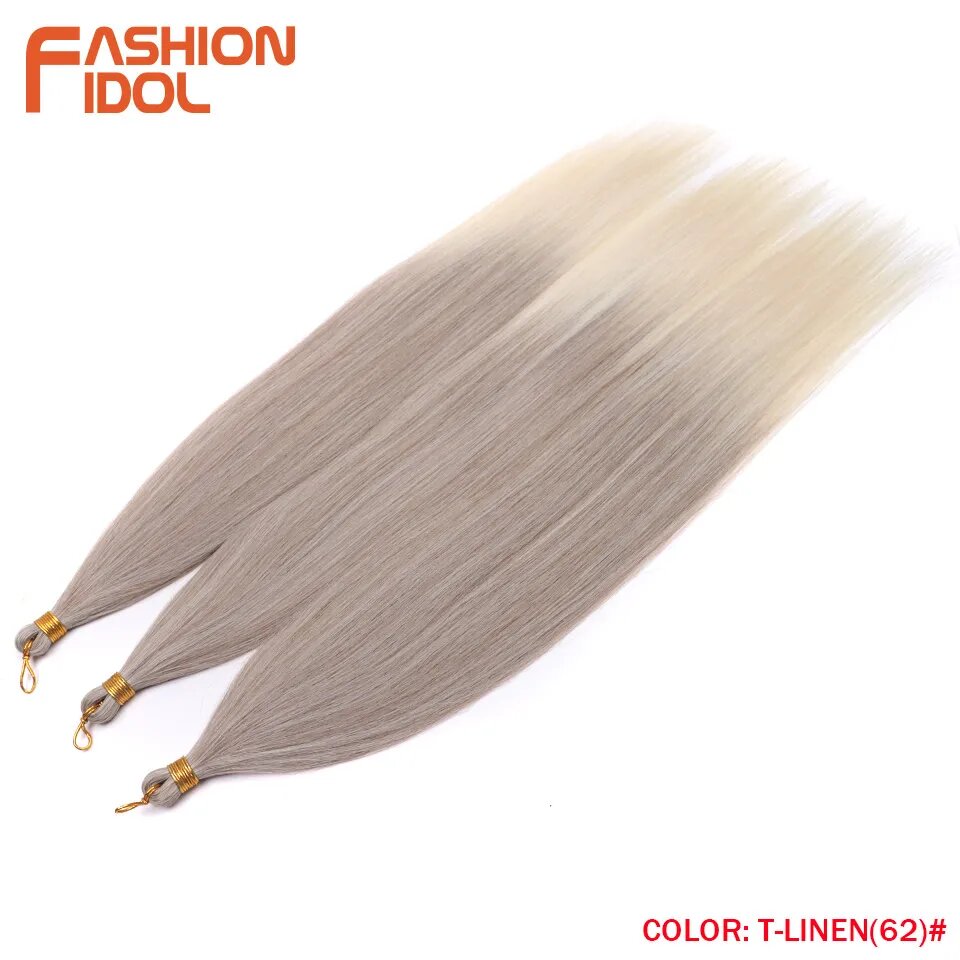 Косы FASHION IDOL, T-LINEN(62), 28 дюймов, 3 пучка
