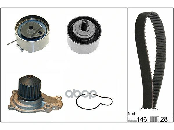 530 0641 30_Комплект ГРМ (с помпой) Chrysler Cruiser, Sebring, Voyager III, IV, Dodge Caravan II, Jeep Cherokee, Vrangler II 2.