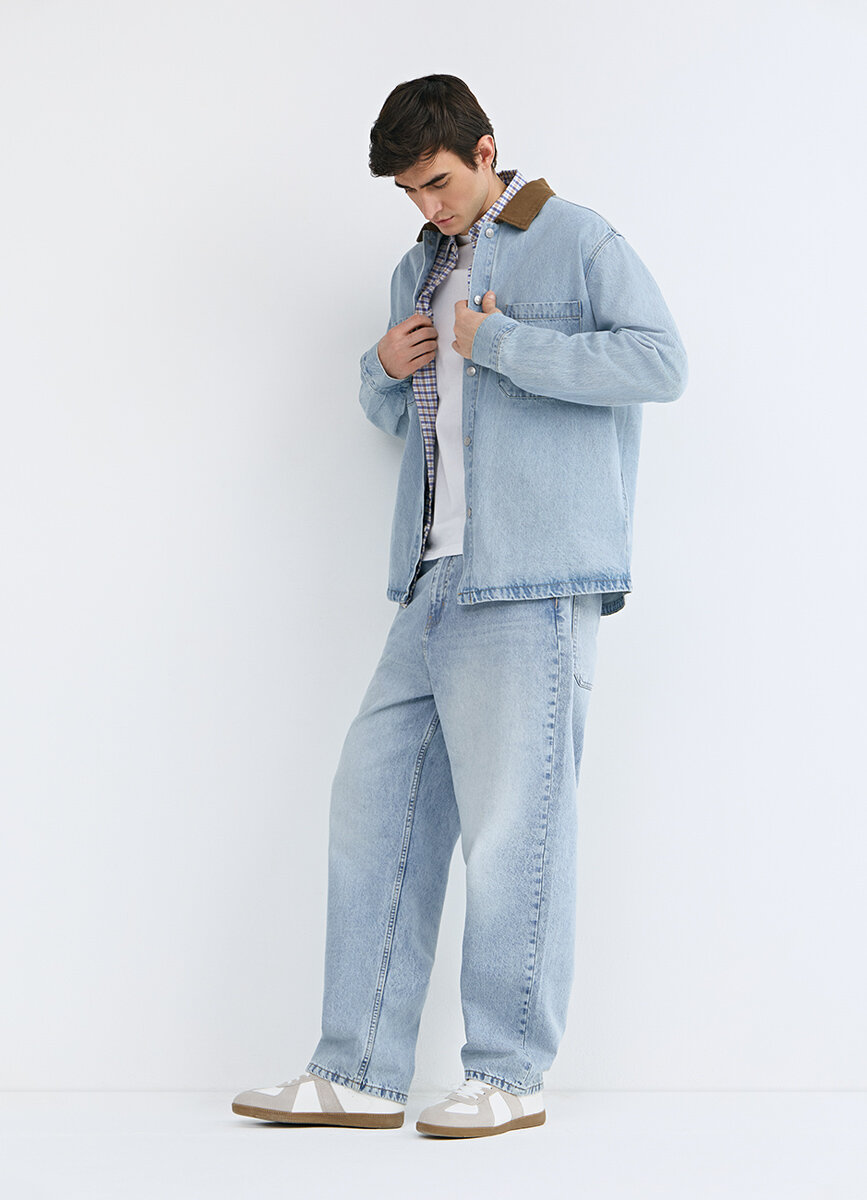 Джинсы багги 