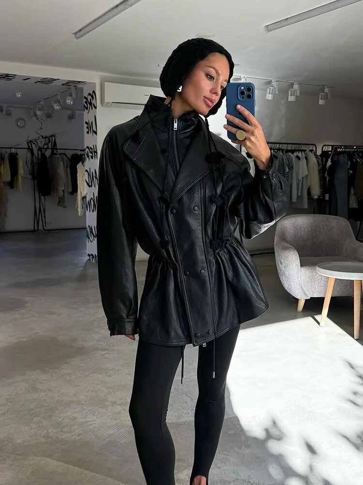 Куртка кожаная