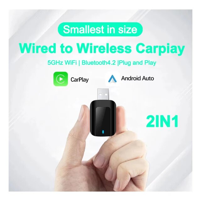 Новый беспроводной адаптер CarPlay объединяет возможности Android Auto и Wi-Fi в одном компактном мини-устройстве, совместимом с автомобилями Toyota, Ford, Volvo, Mercedes-Benz, MG, Kia и Mazda.