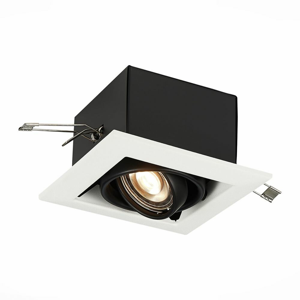 ST250.548.01 ST-Luce Св-к встр. Черный GU10 1*50W L126xW126xH70 220V Без ламп.