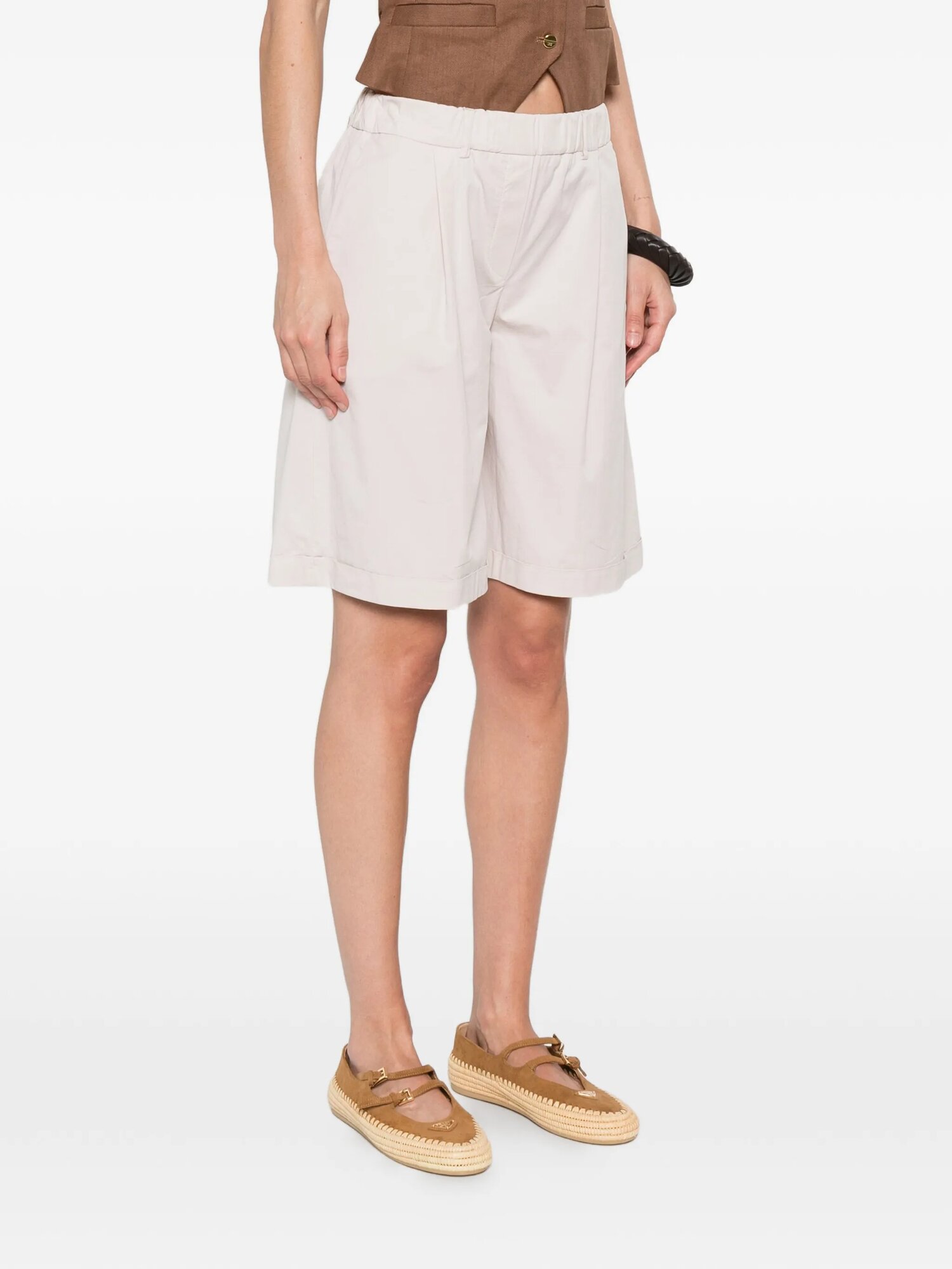 Шорты Via Masini 80 Pleated shorts, размер 44, разноцветный — фото 1