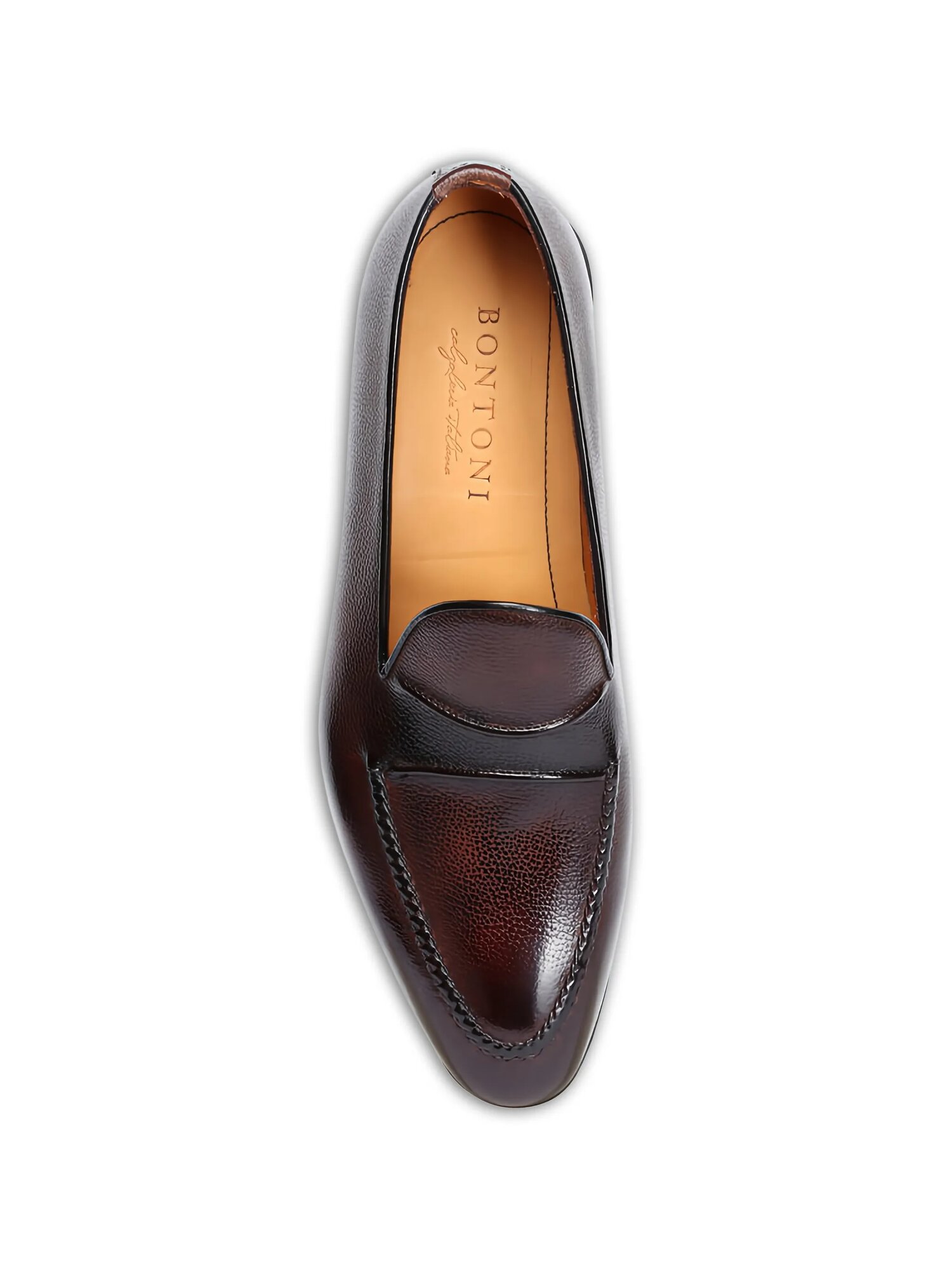 Лоферы BONTONI Leather loafers, размер 12, brown — фото 1