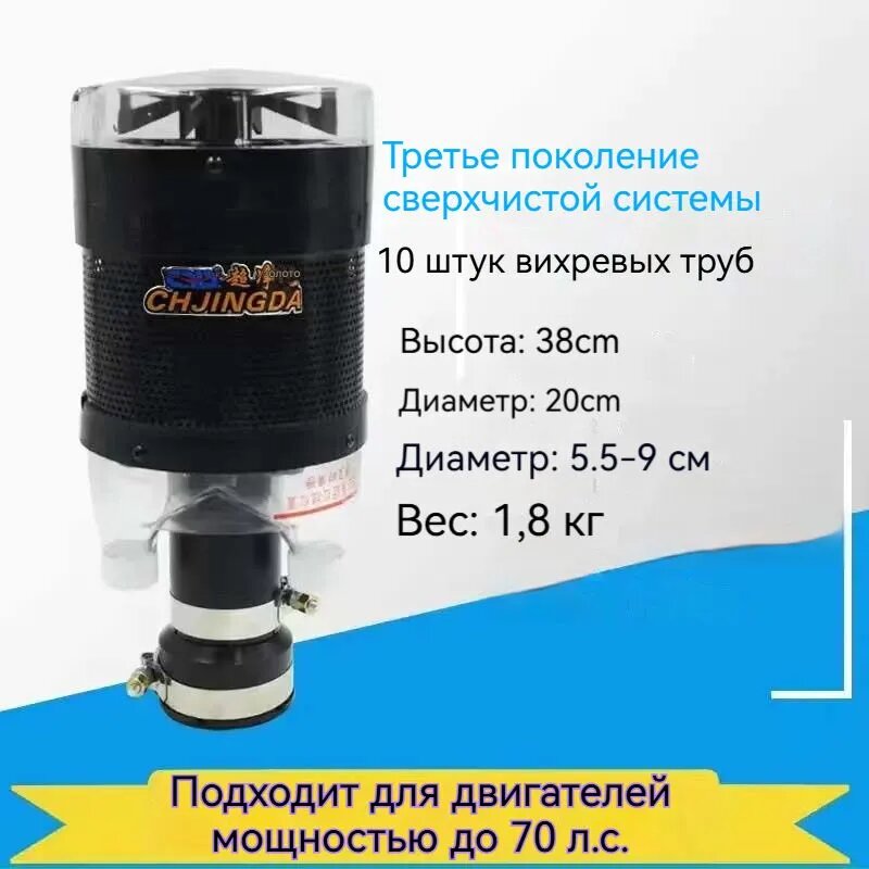 Фильтр воздушный Пылевой CHJINGDA, 10 вихревых труб, высота 38см, арт. Воздушный фильтр, 1, 44 шт.