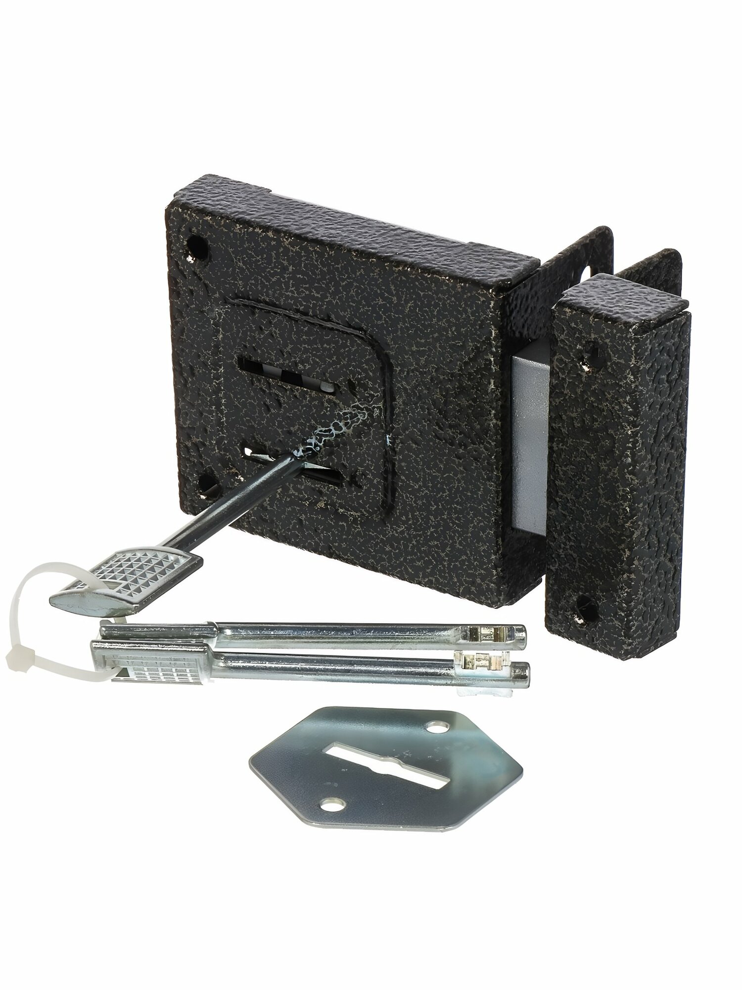 Замок накладной Птимаш, ЗН4-1, 12 899, сувальдный, дверной, бронза