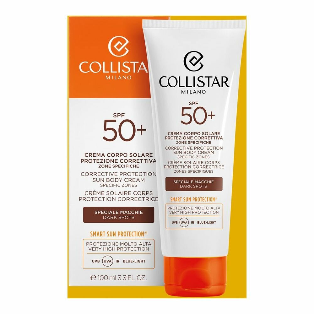 Collistar Солнцезащитный крем для тела SPF 50+ Sun Corrective Protection Body Cream Specific Zones 100 мл