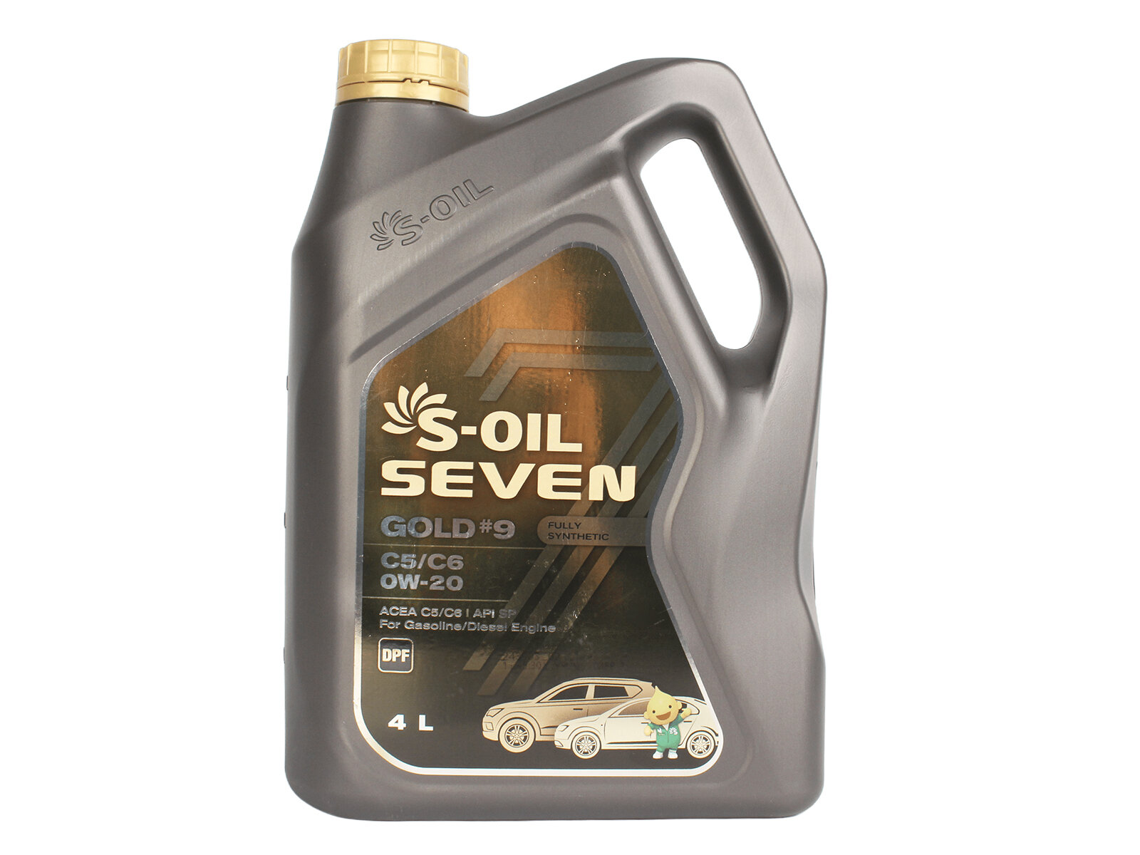 Масло моторное S-OIL C5/C6 GOLD 9 0W-20 4л