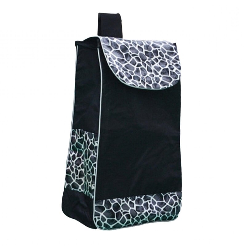 Хозяйственная Сумка Складная Сменная Сумка Водонепроницаемая Сумка Для Покупок с Двойными Боковыми Карманами Аксессуары Для Складной Тележки