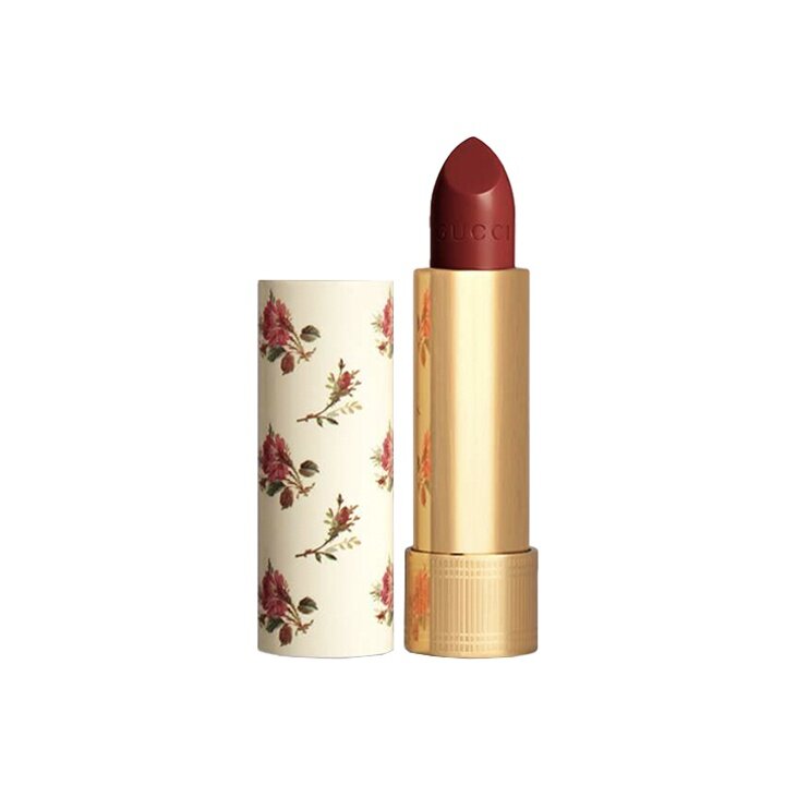 Помада женская GUCCI Golden Tube Floral, бальзам для губ Qingsi Silk увлажняющий, оттенок #502 Stylish Beauty