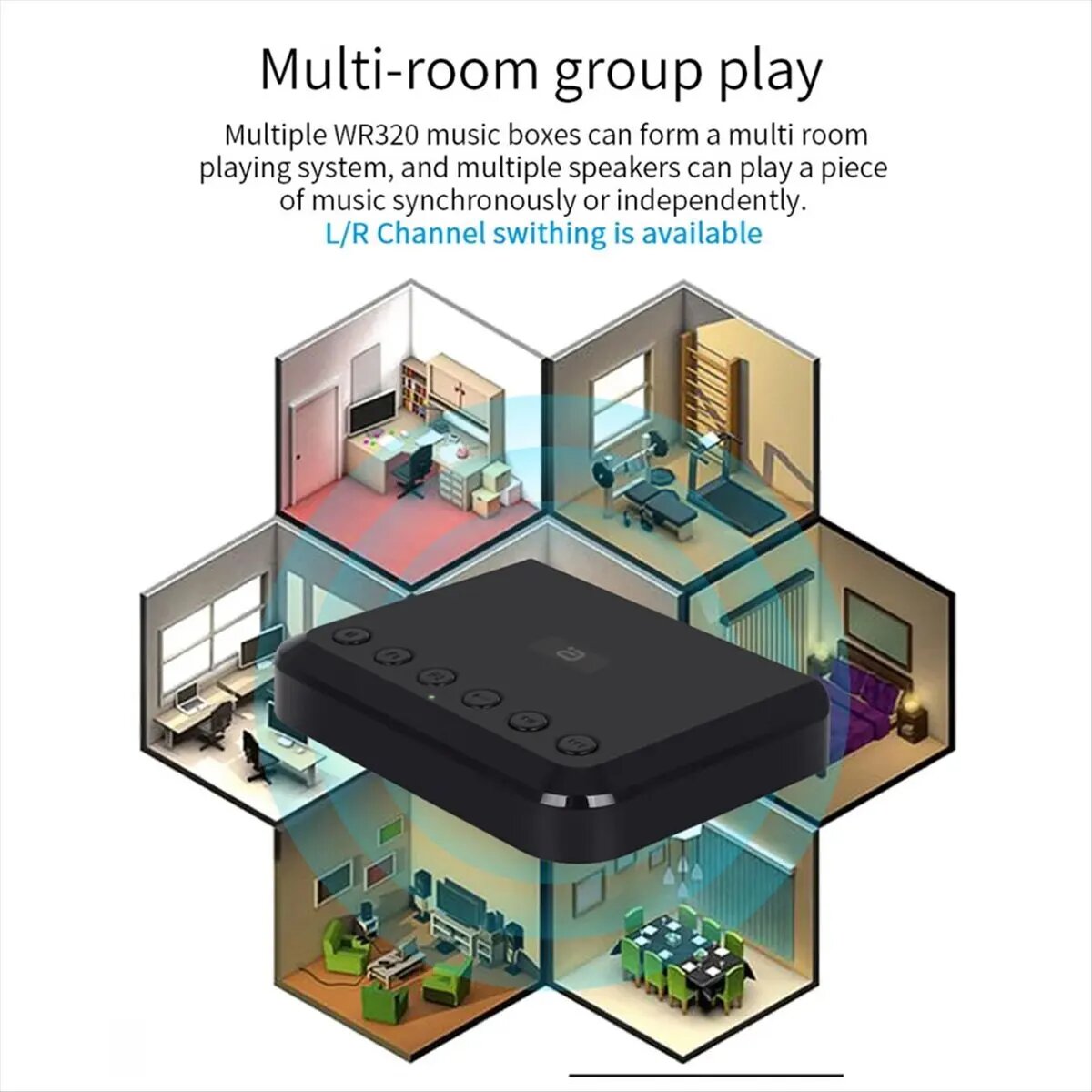 Беспроводной адаптер A23G для Hi-Fi колонок