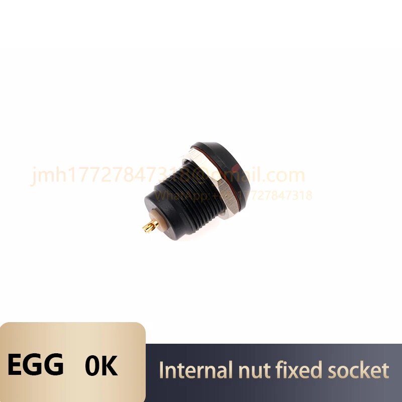 Разъем LEMO FGG Internal nut fixed socket, EGG black, 2pin