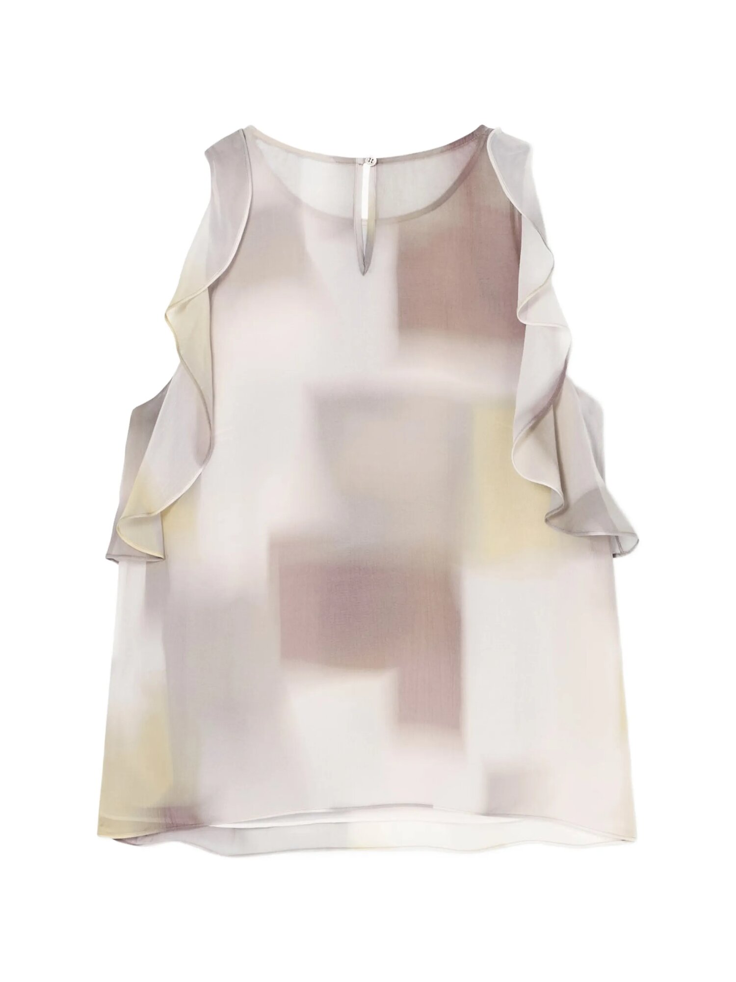 Блуза Armani Exchange Ruffled blouse, размер 44, разноцветный — фото 1