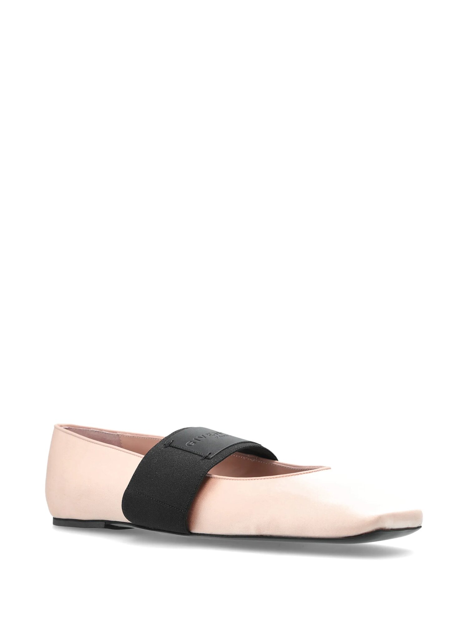 Балетки GIVENCHY Logo-patch elasticated-strap ballet flats, размер 40, розовый — фото 1