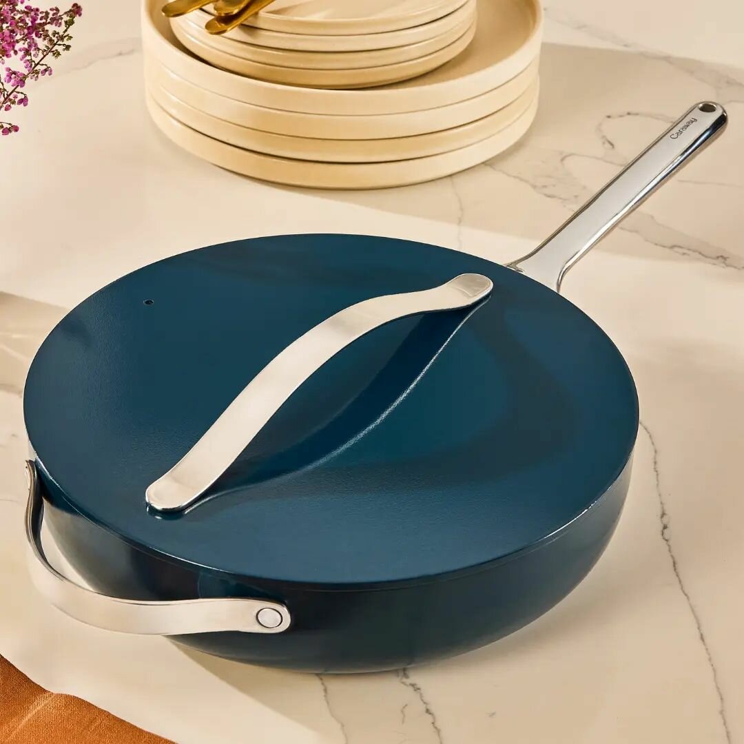 Caraway Керамическая сковорода с антипригарным покрытием Non-Stick Ceramic Saute Pan, Navy, 4л