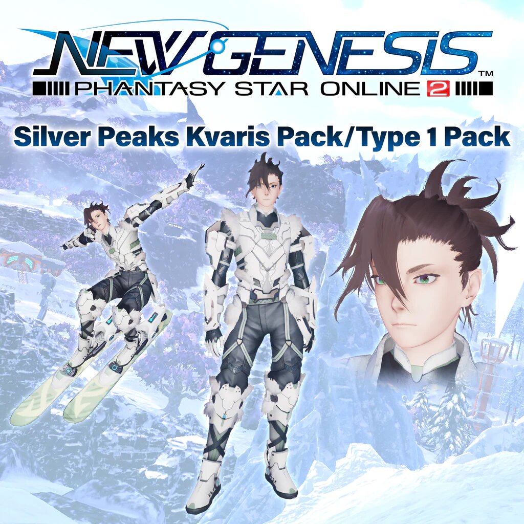 Дополнение PSO2: NGS - Silver Peaks Kvaris Pack/Type 1 Pack, цифровое издание PlayStation 4, регион Индия / код пополнения баланса