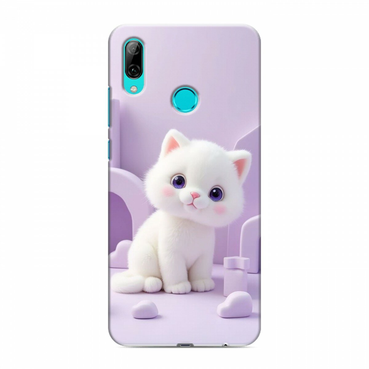 Чехол для Huawei P Smart (2019) с принтом для девочек с котиком (Хуавей П Смарт 2019)