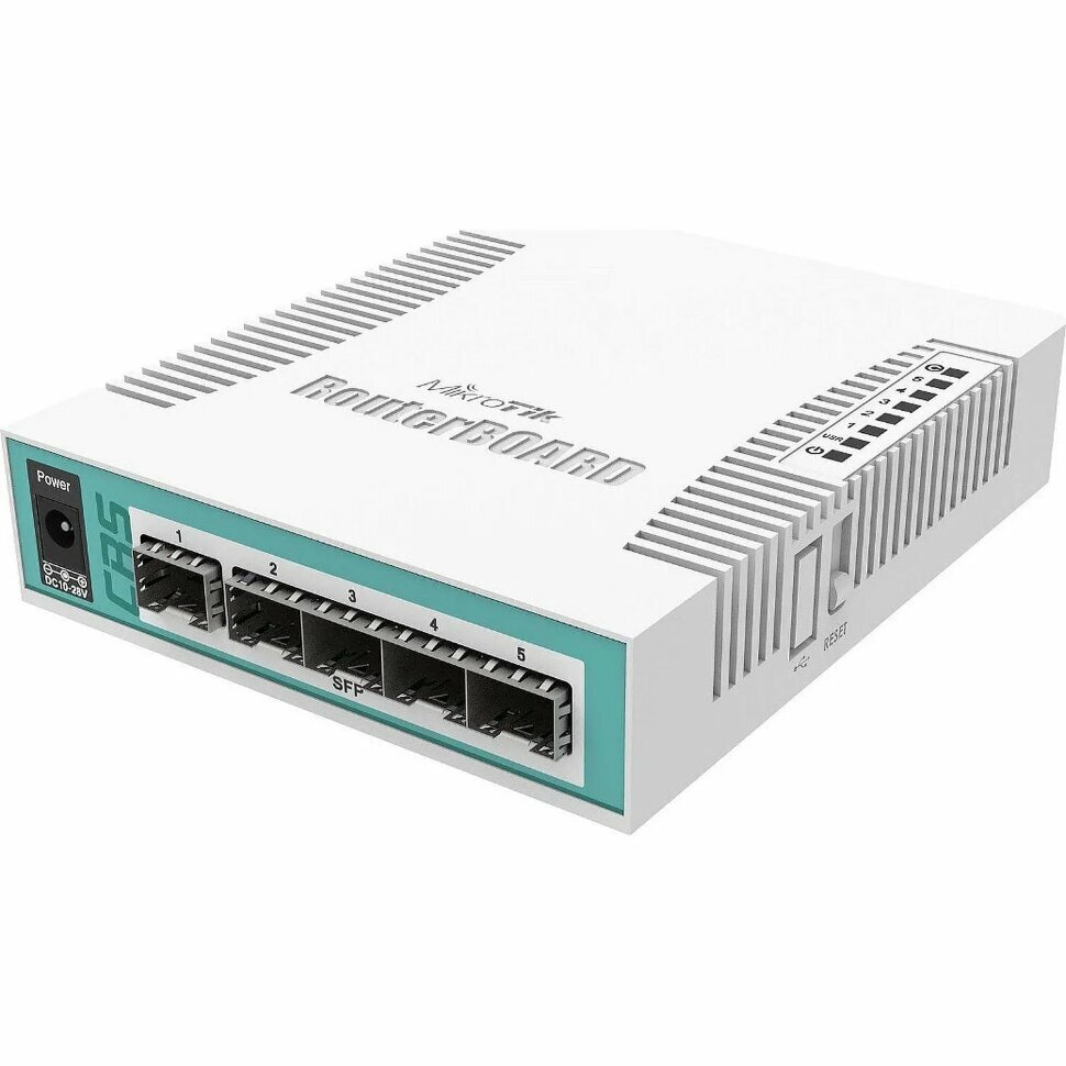 Коммутатор MikroTik Cloud Router Switch CRS106-1C-5S управляемый, 2088970