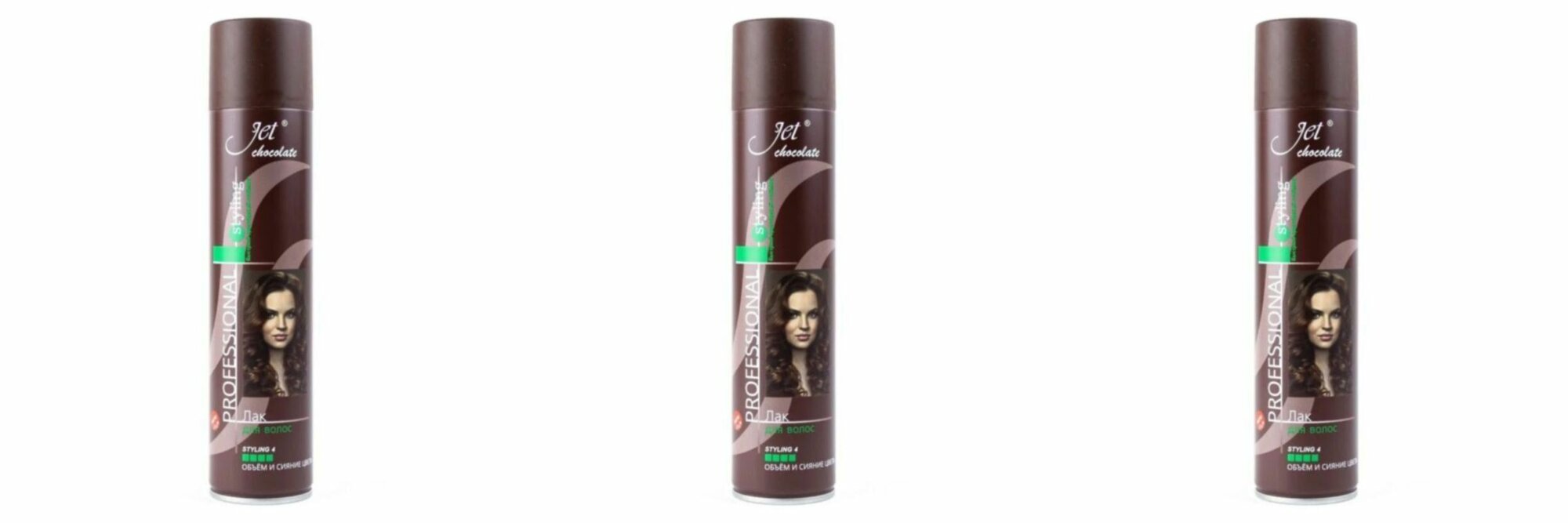 Jet Лак для волос chocolate Styling maxi 415см3, 3 шт