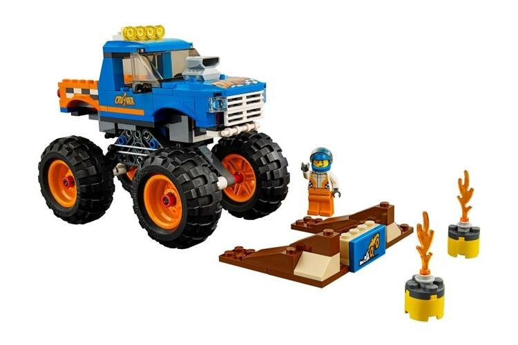 Конструктор LEGO City Trail Running Giant Wheel Monster Truck, 192 детали