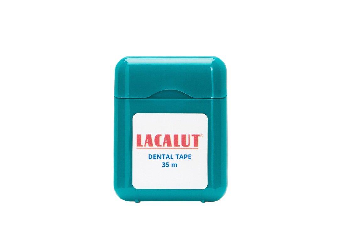 Зубная нить Lacalut Вental tape, антибактериальная, 35 м