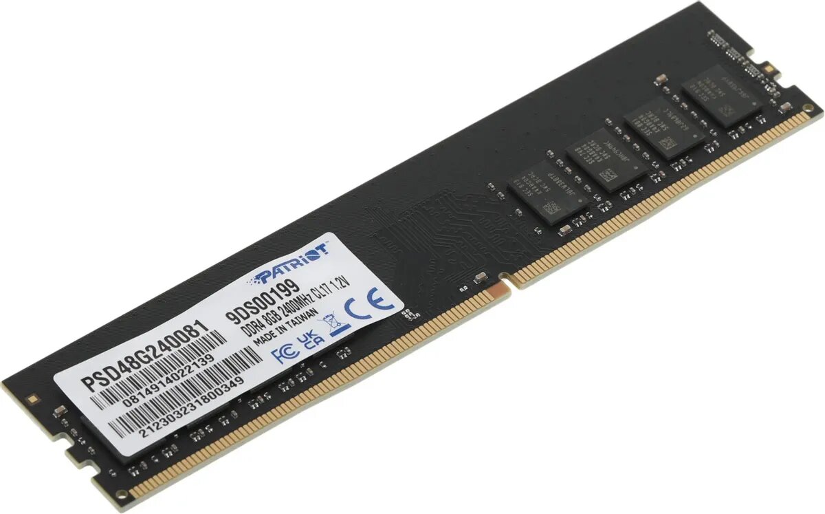 Оперативная память Patriot Signature PSD48G240081 DDR4 - 1x 8ГБ 2400МГц
