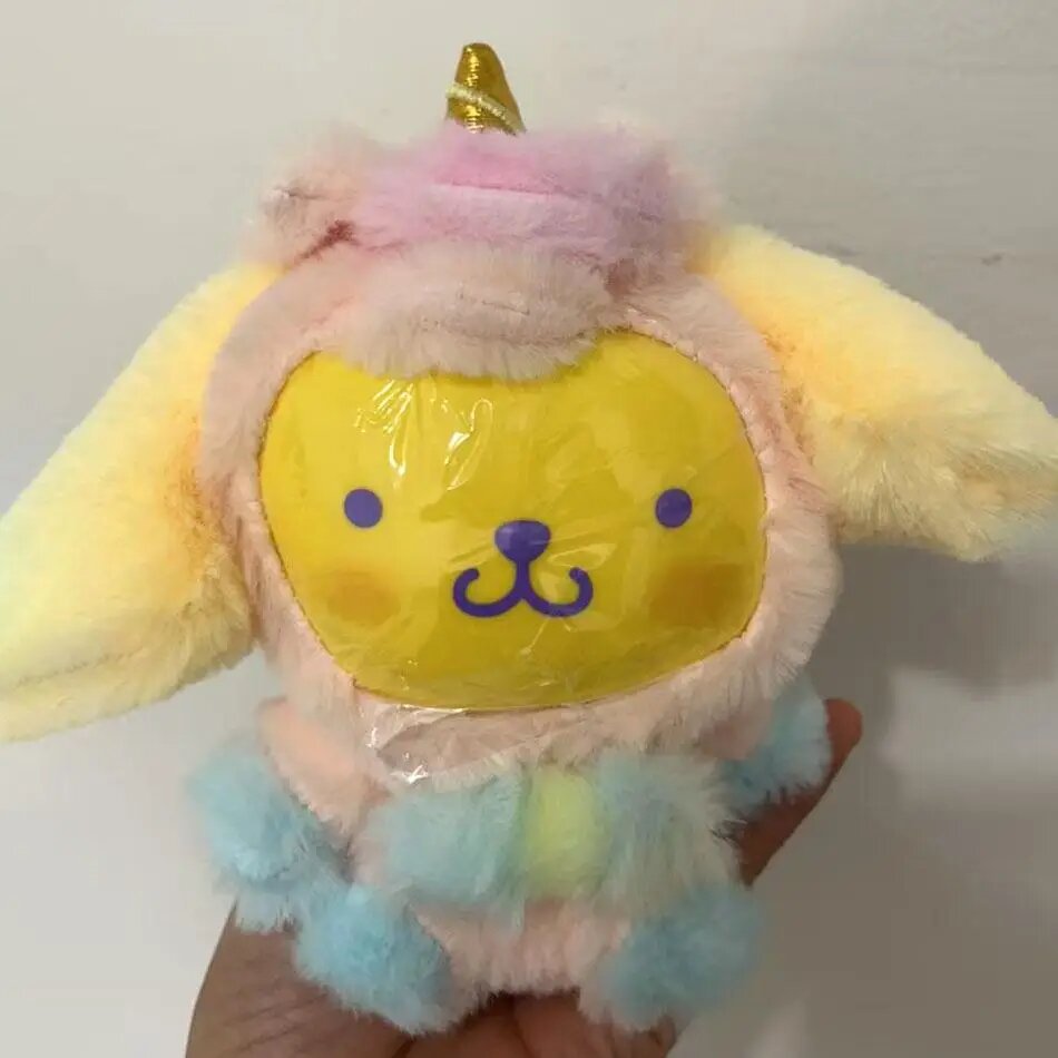 MINISO Новая виниловая плюшевая игрушка Sanrio Dream Unicorn Series 2026 года в закрытой коробке, милый кулон Hello Kitty Kuromi в мультяшном стиле, брелок для сумки девочки, подарочная игрушка,