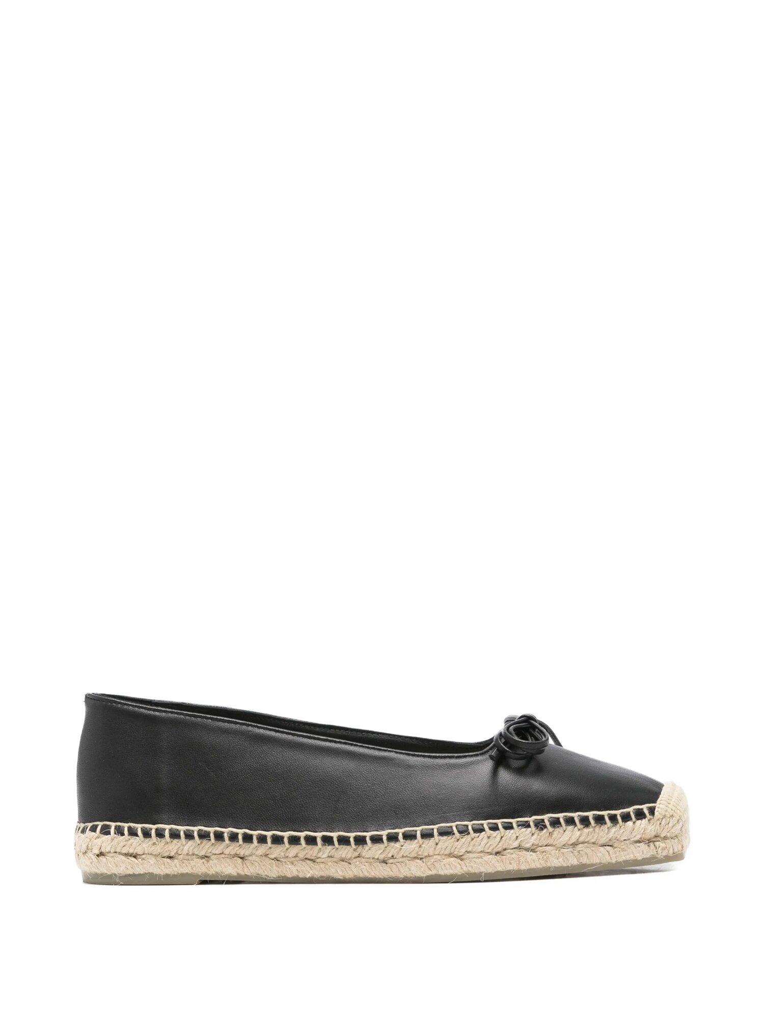 Эспадрильи Bow-detail leather espadrilles
