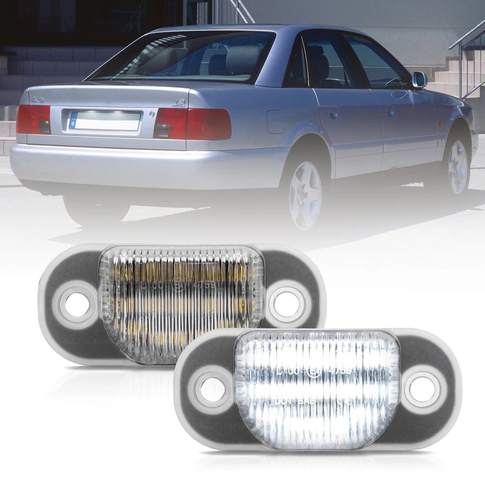 2 шт. светодиодная подсветка номерного знака для Audi 80 B4 91-95 для Cabridet (тип 8g) 91-00 для 100 C4 90-94 для A6 C4 1994 1995-1997 гг.