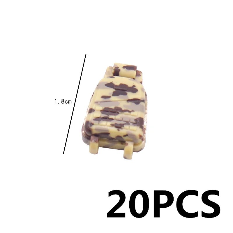 Строительные блоки камуфляж 1.8см, 20шт (BS283-A-20PCS)