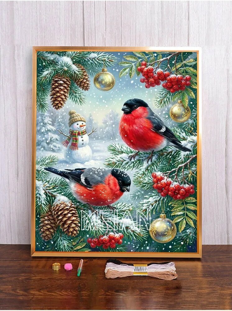 MEIAN Набор для вышивания,30x40CM,14CT,40 цветов
