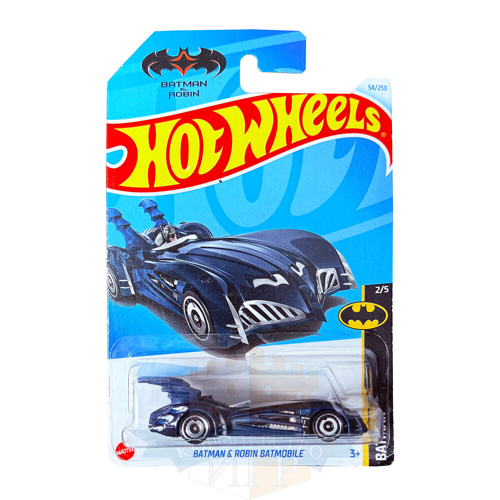 Машинка Mattel Hot Wheels Batman & Robin Batmobile, арт. HTD51 54/250