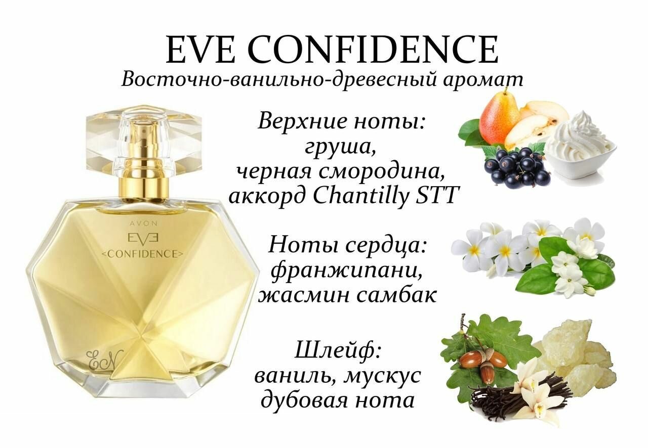 AVON Eve Confidence Парфюмерная вода женская 50 мл