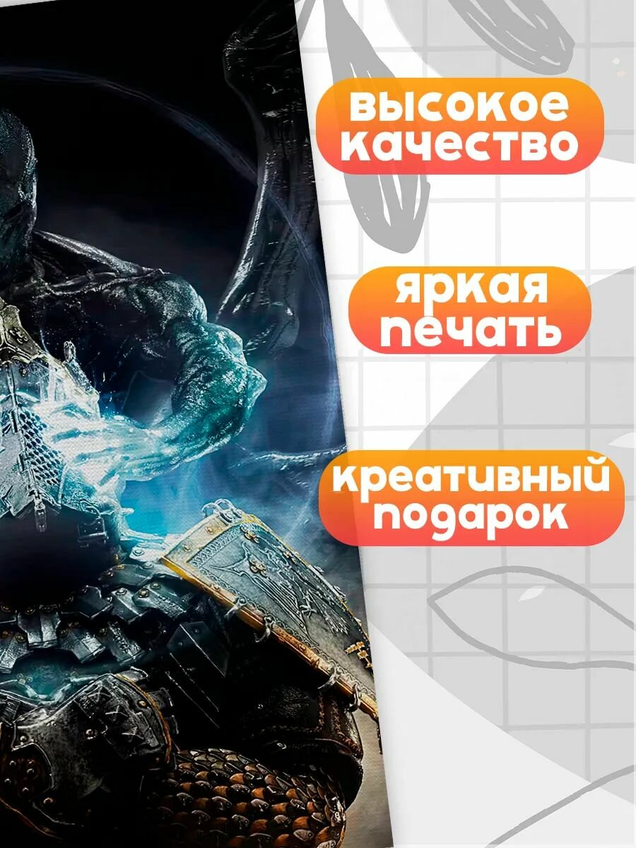 Картина на стену Mortal Shell, на подрамнике, 1шт, 38х25 размер. — фото 1
