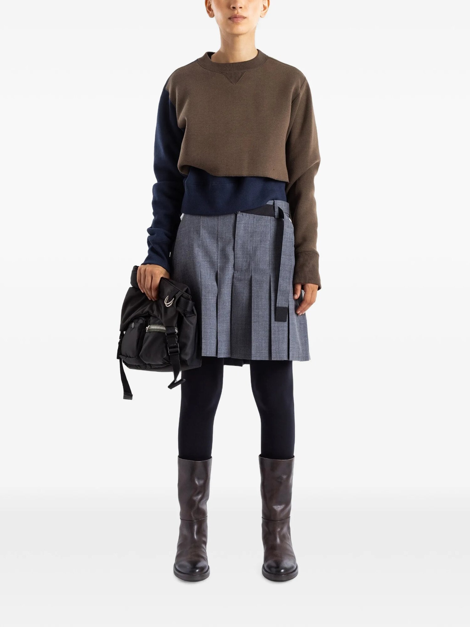 Толстовка Sacai Layered sweatshirt, размер 46 — фото 1